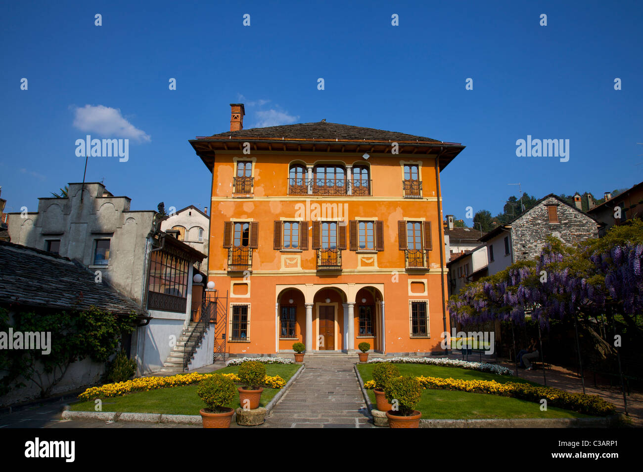 Italy, Lake Orta, Villa Bossi, City Hall Stock Photo - Alamy