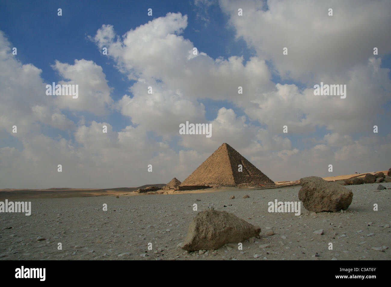 The Menkaure/Mykerinos pyramid at Giza, Cairo, Egypt Stock Photo - Alamy