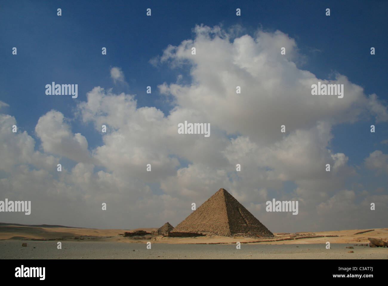 The Menkaure/Mykerinos pyramid at Giza, Cairo, Egypt Stock Photo - Alamy