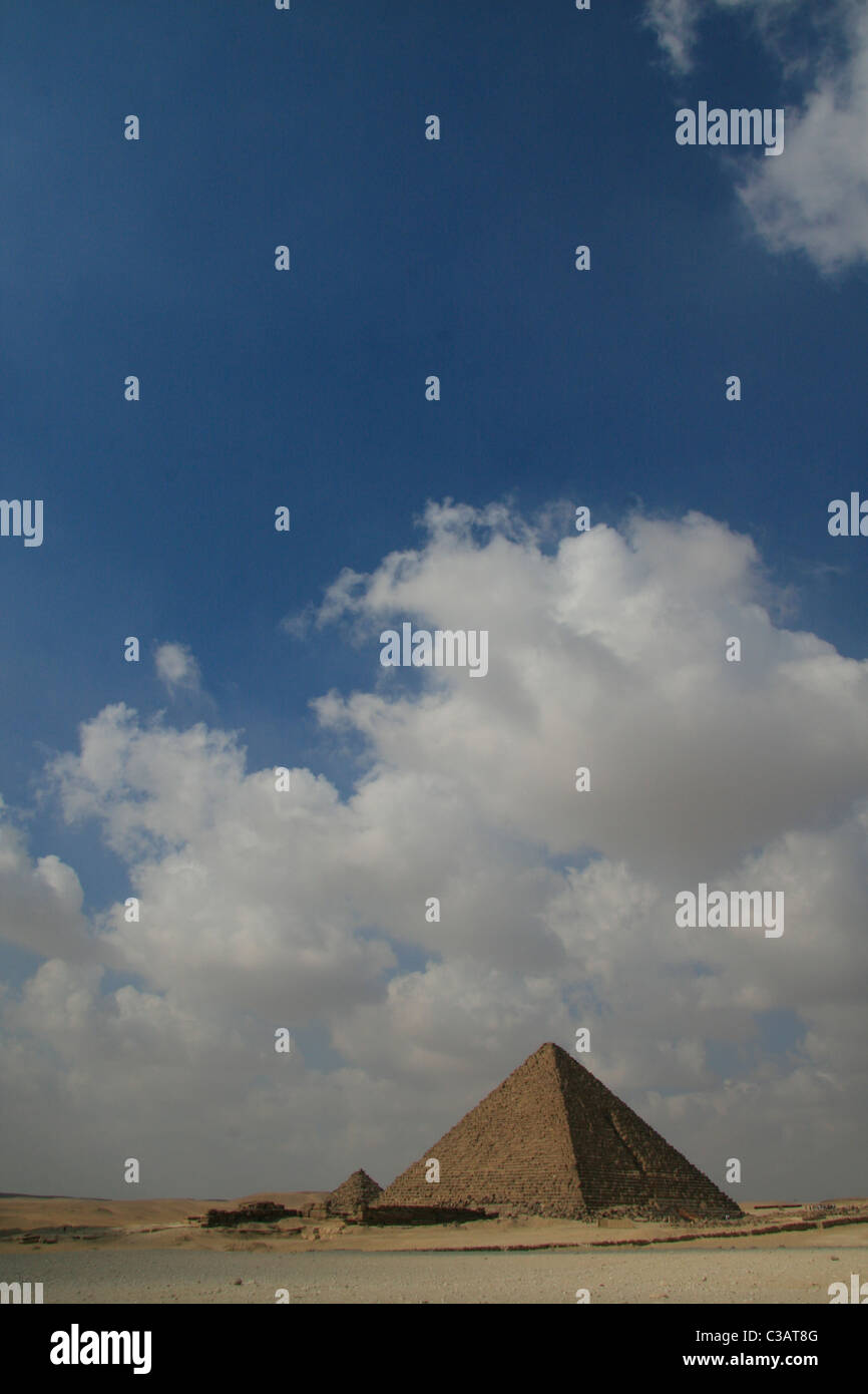 The Menkaure/Mykerinos pyramid at Giza, Cairo, Egypt Stock Photo - Alamy