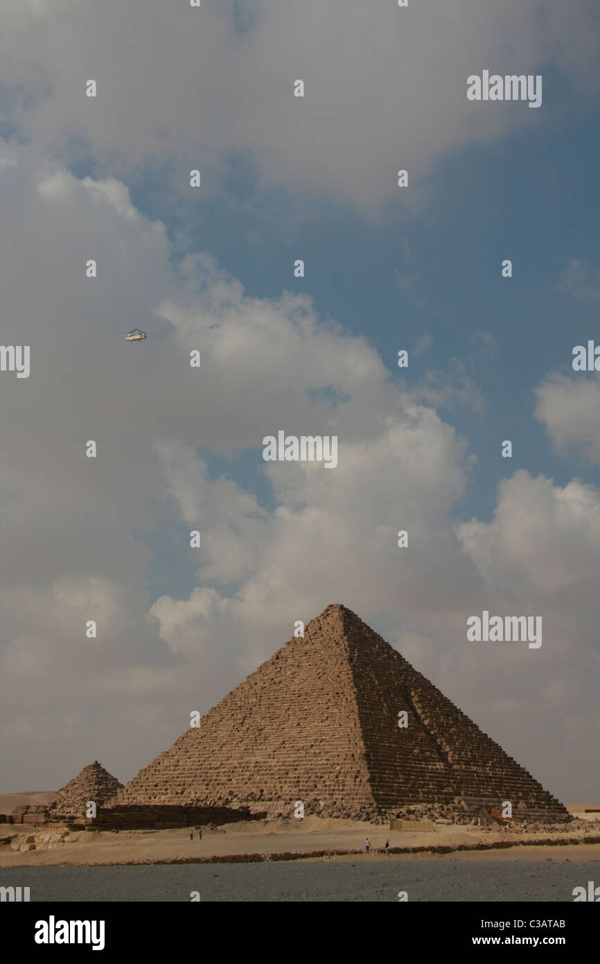 The Menkaure Mykerinos pyramid at Giza, Cairo, Egypt Stock Photo - Alamy
