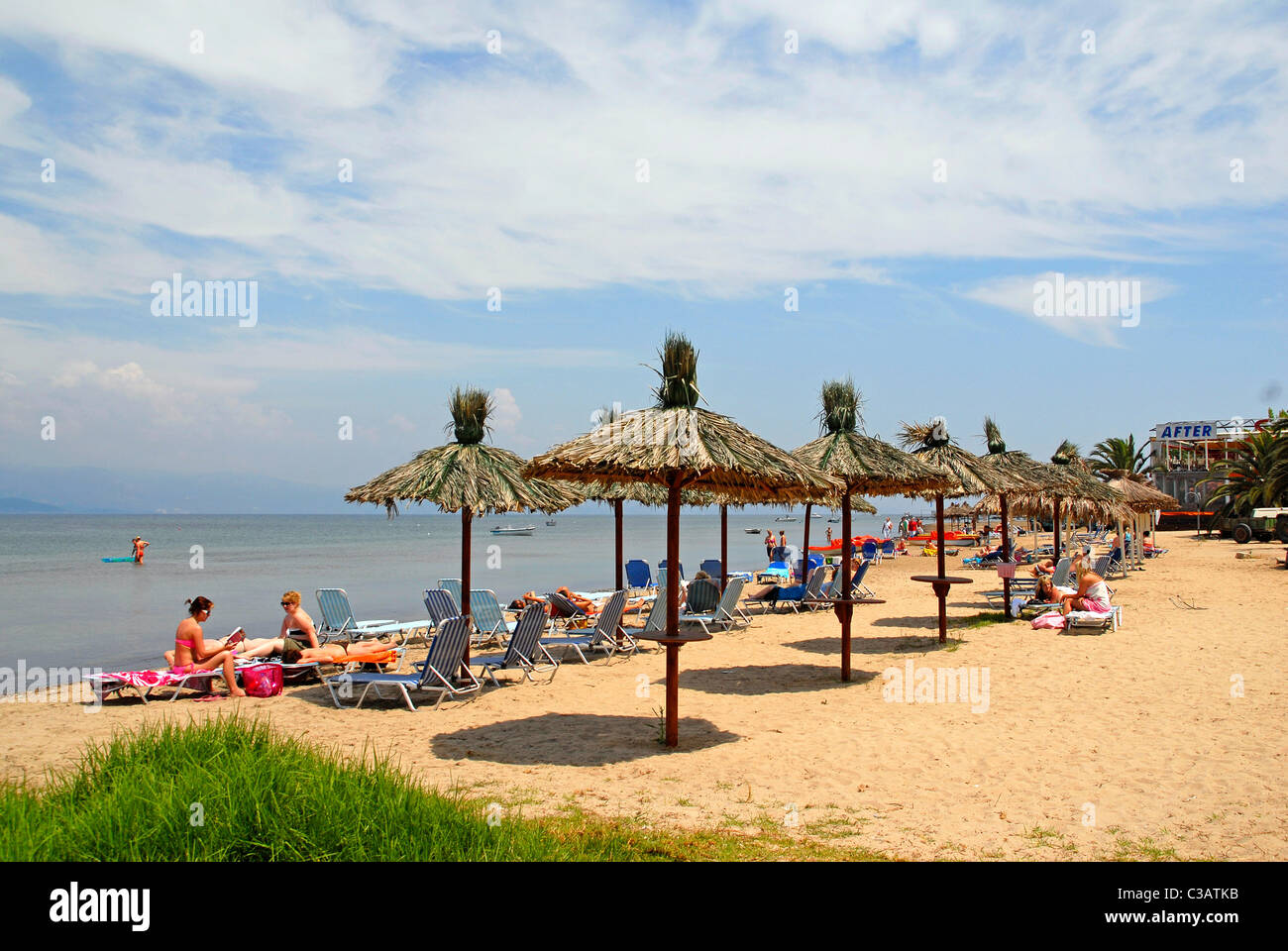 Beach at Kavos Corfu Stock Photo - Alamy