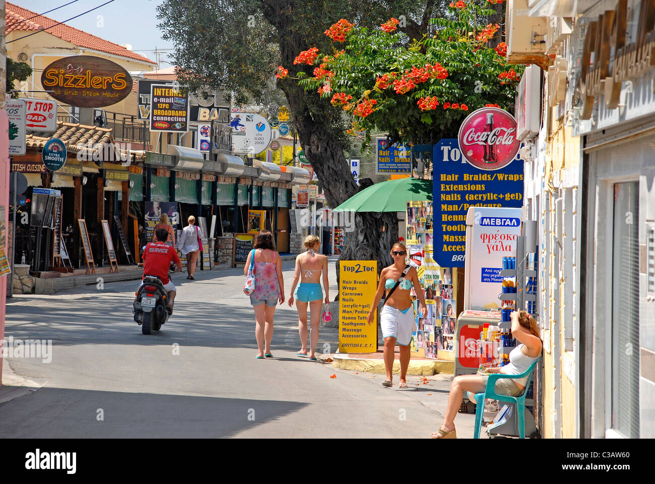 Kavos Corfu Greece Stock Photo - Alamy