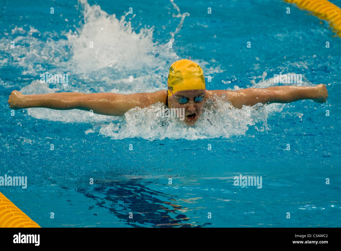 Jessicah Schipper (AUS) bronze medalist in the 200m butterfly at the ...
