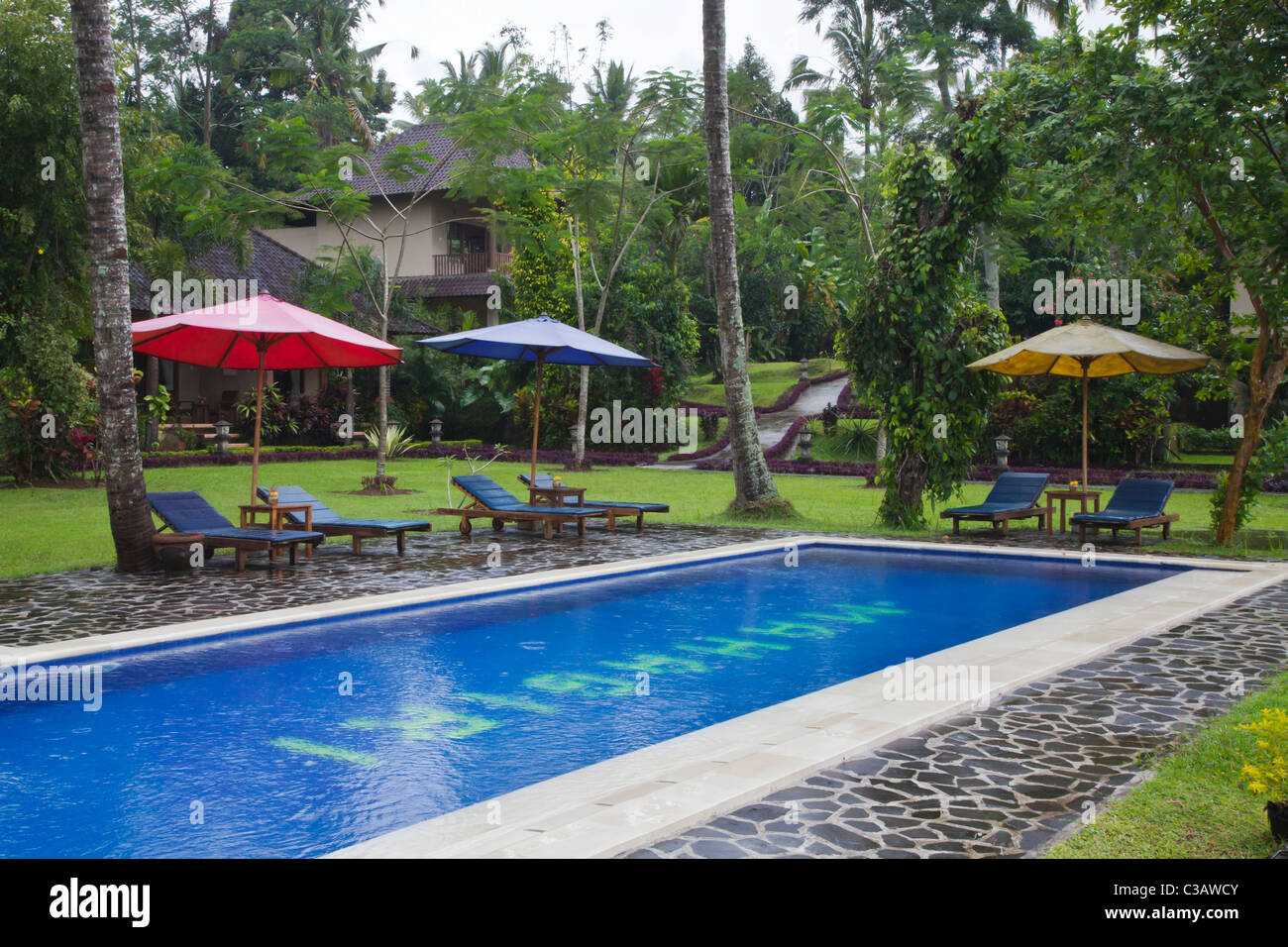 The swimming pool at MAHAGIRI RESORT - BAlI, INDONESIA Stock Photo - Alamy
