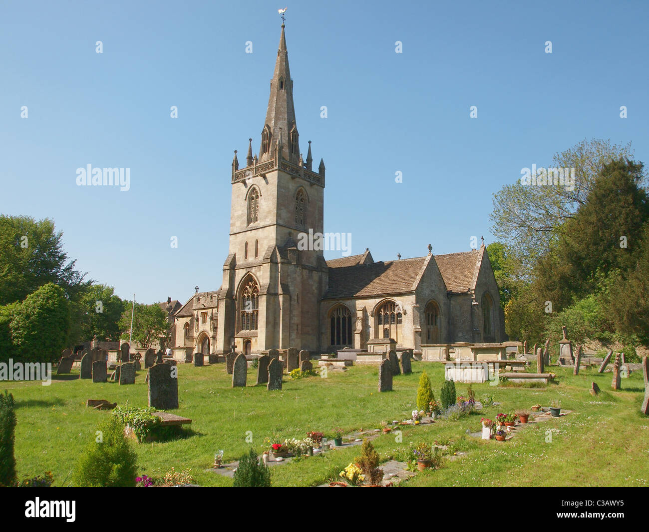 St Bartholomew's Church Corsham Wiltshire England Stock Photo - Alamy