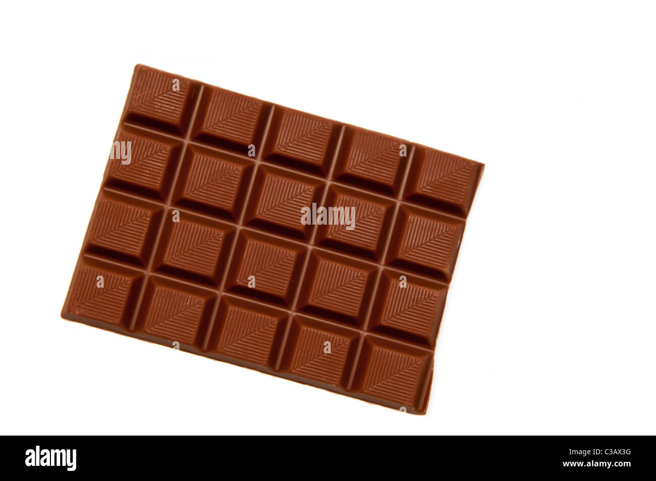 a piec of chocolate isolated on a white background Stock Photo - Alamy