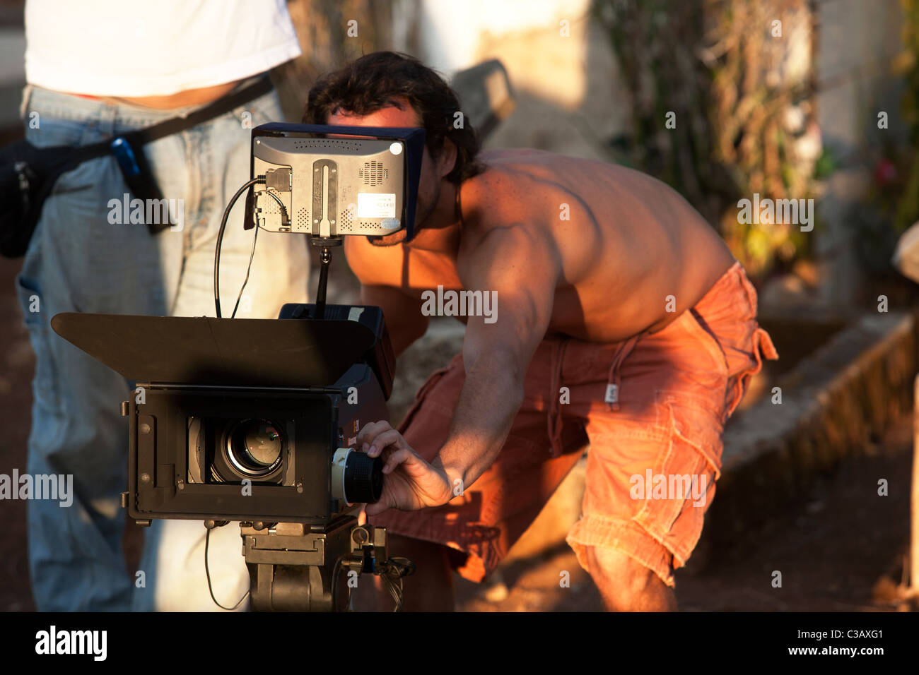 Creating a film set hi-res stock photography and images - Alamy