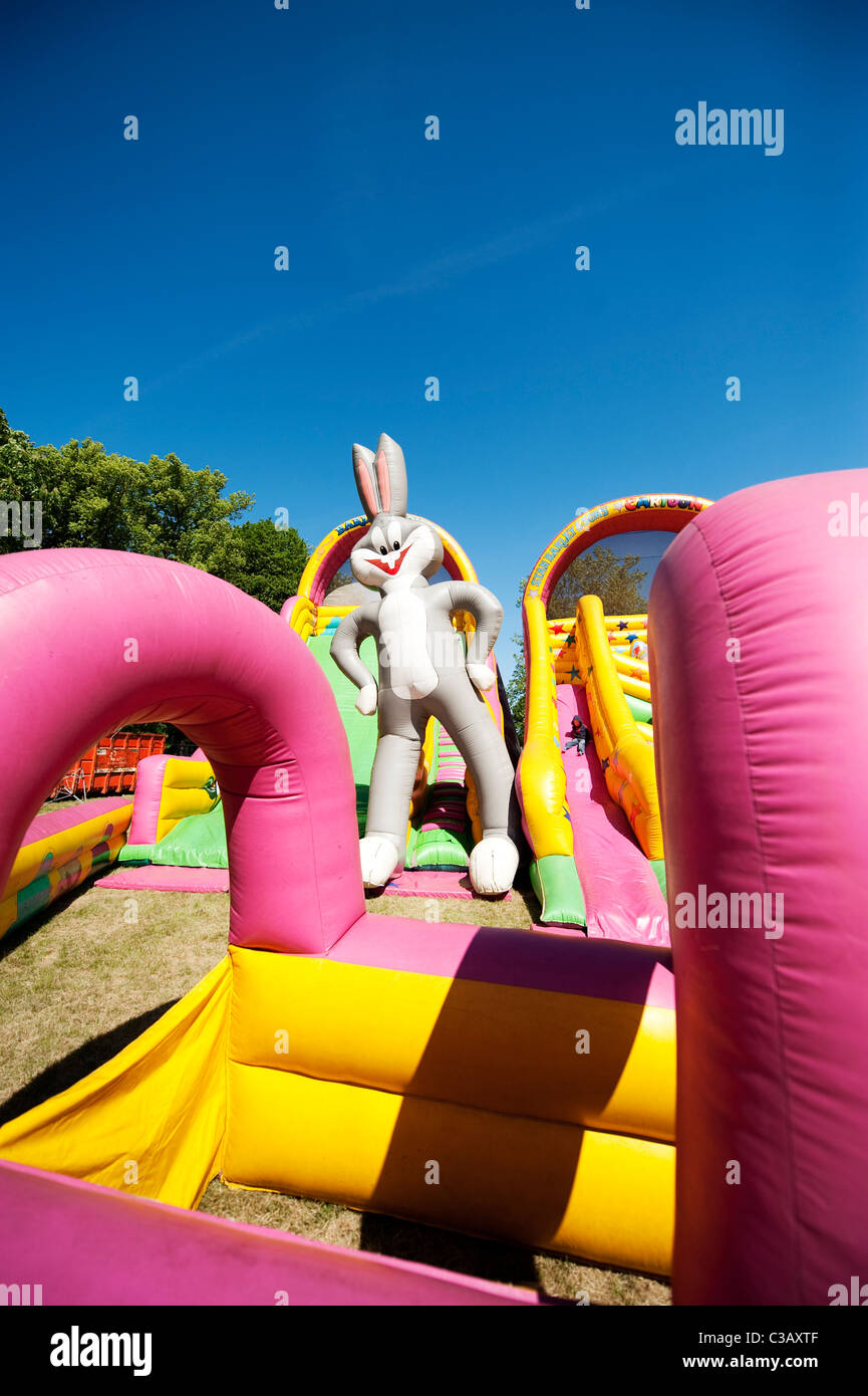 Colourful inflatable bouncy castle at the Morden Hall Park Craft and ...