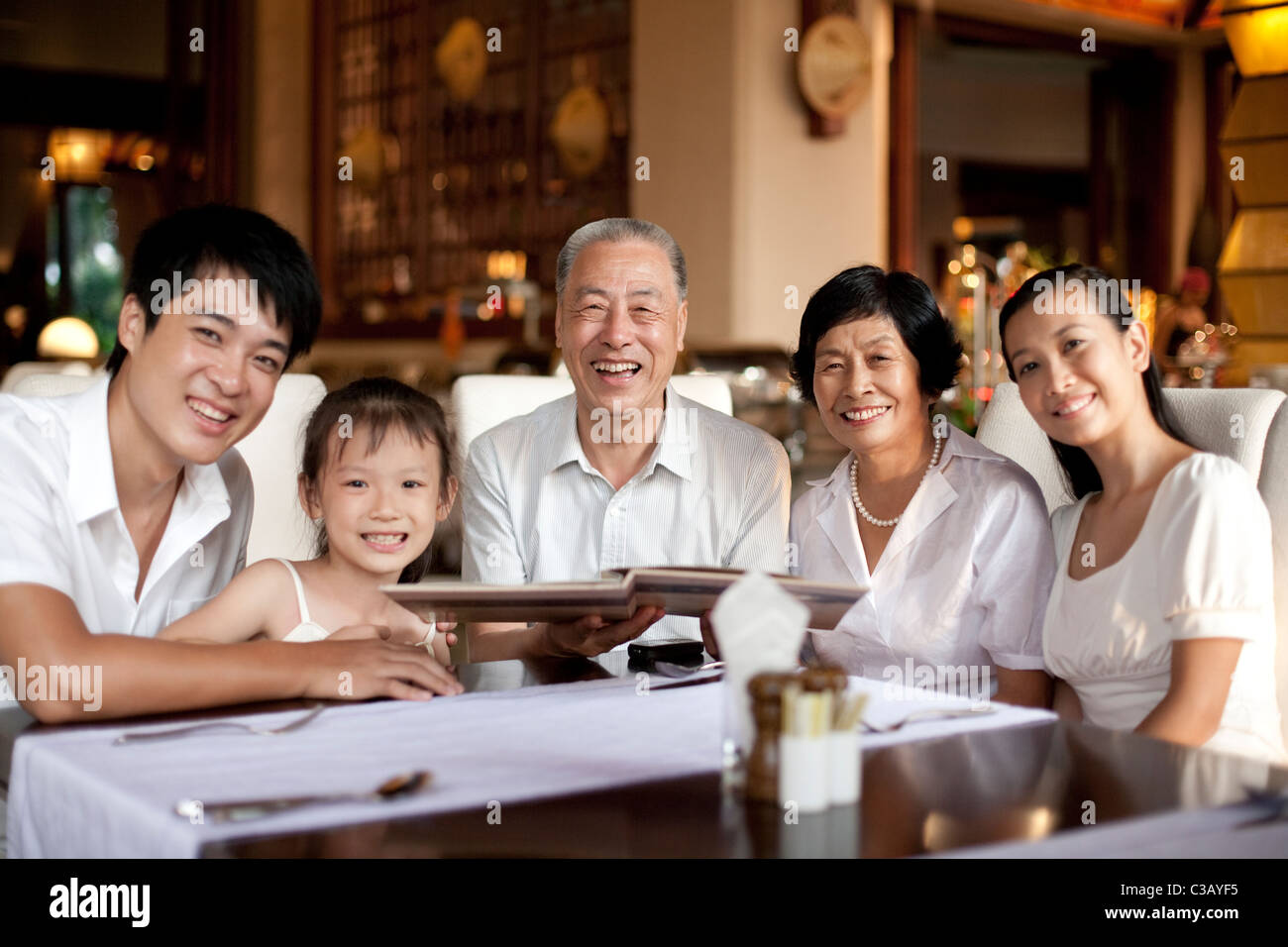 Portrait of a happy family Stock Photo - Alamy