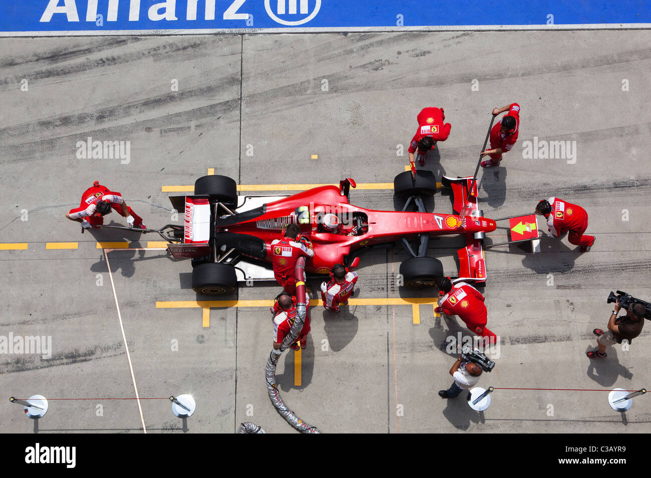 F1 car top view hi-res stock photography and images - Alamy