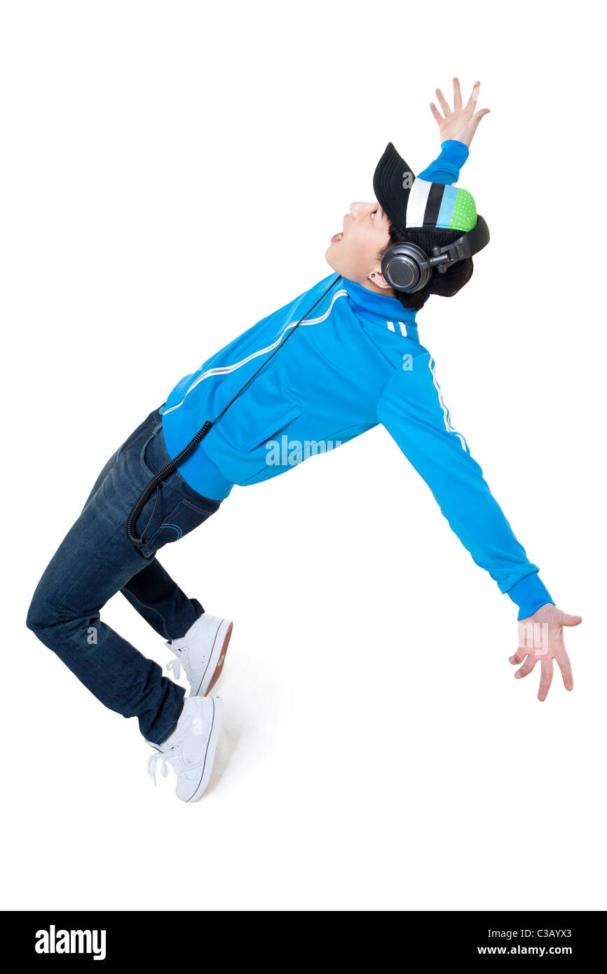 Portrait of a man breakdancing Stock Photo - Alamy
