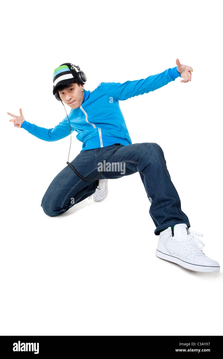 Portrait of a man breakdancing Stock Photo - Alamy