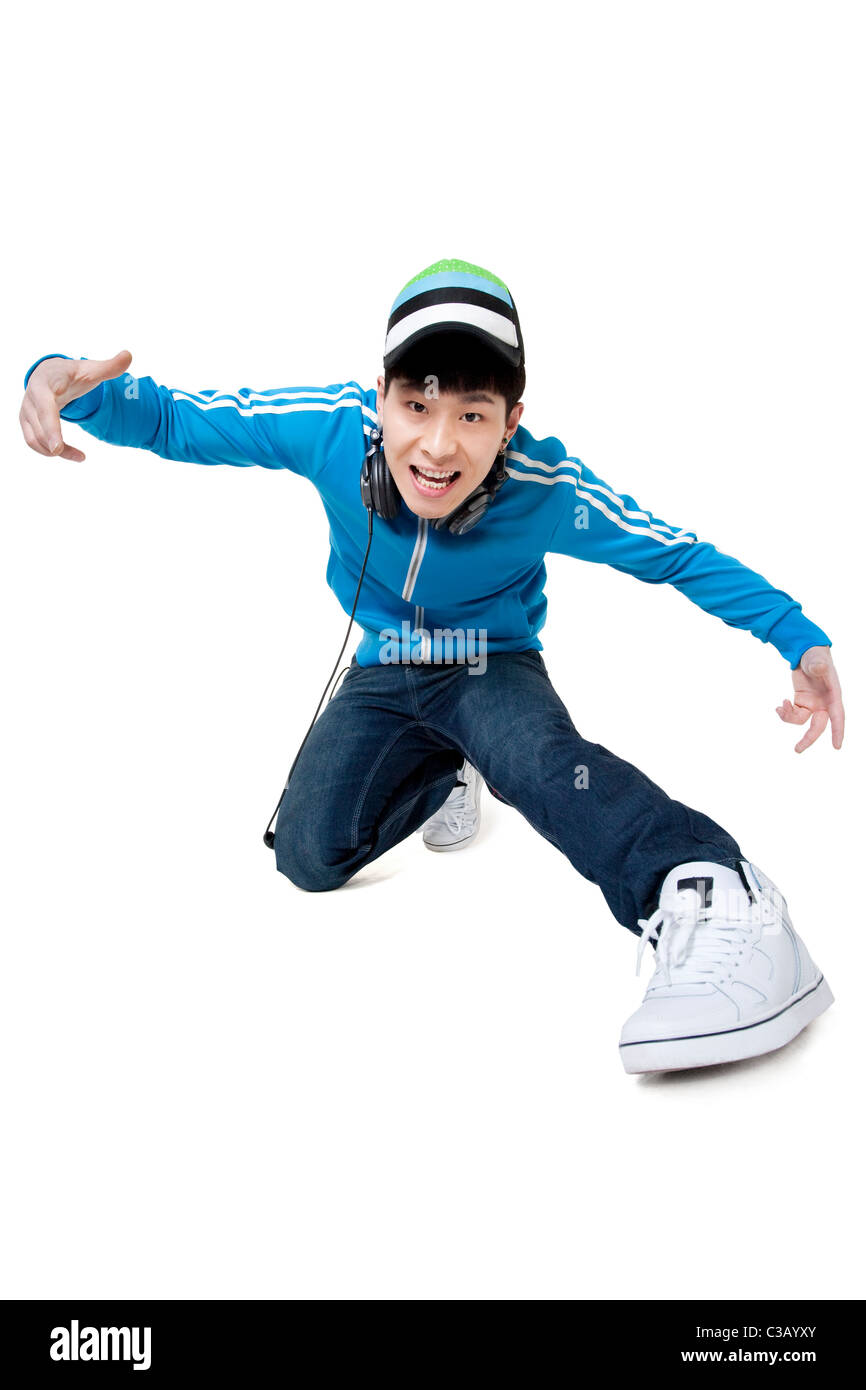 Portrait of a man breakdancing Stock Photo - Alamy