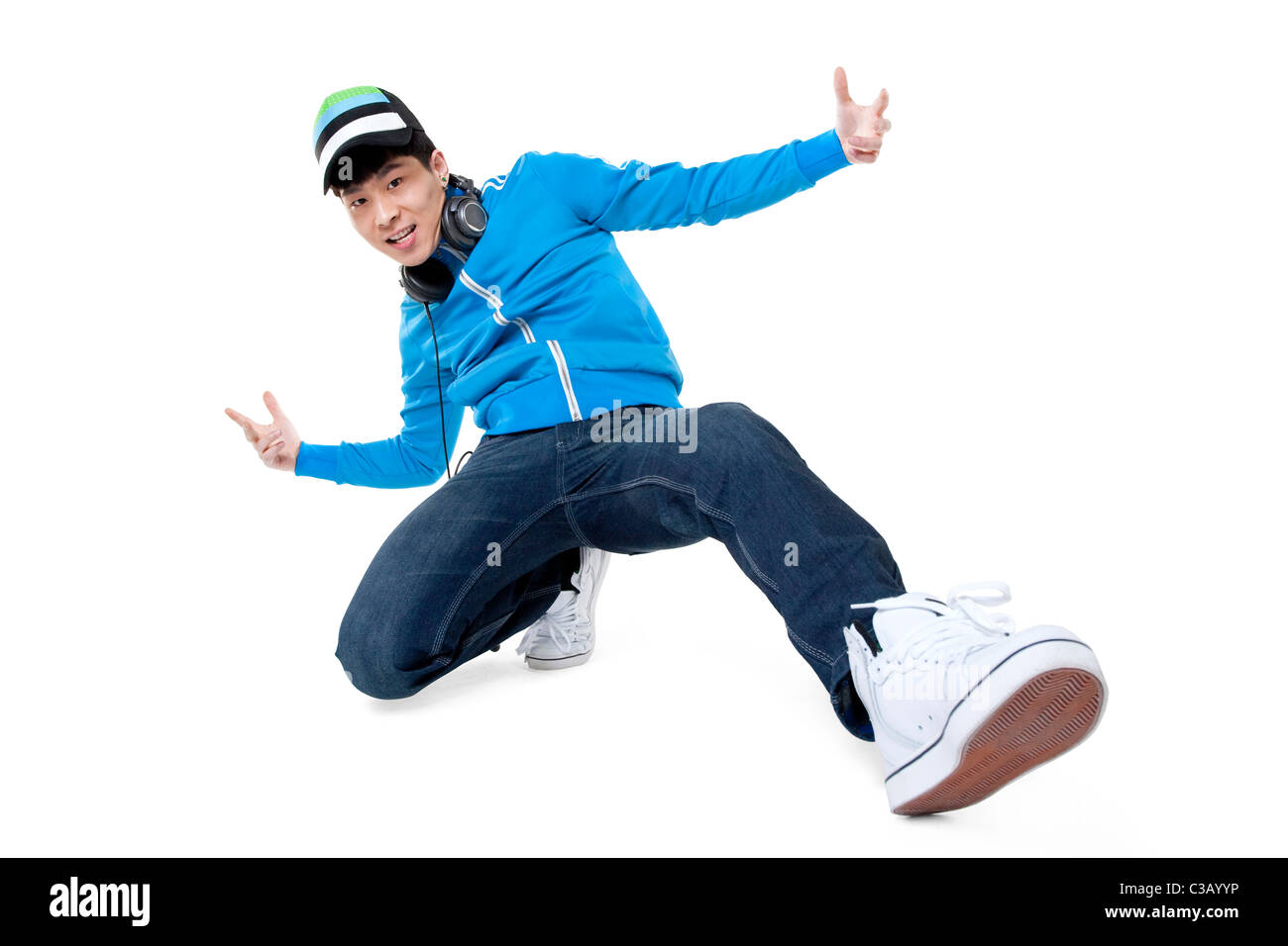 Portrait of a man breakdancing Stock Photo - Alamy