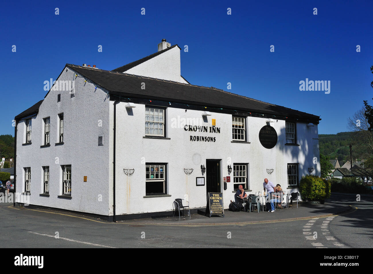 The Crown Inn at Coniston , Cumbria Stock Photo - Alamy