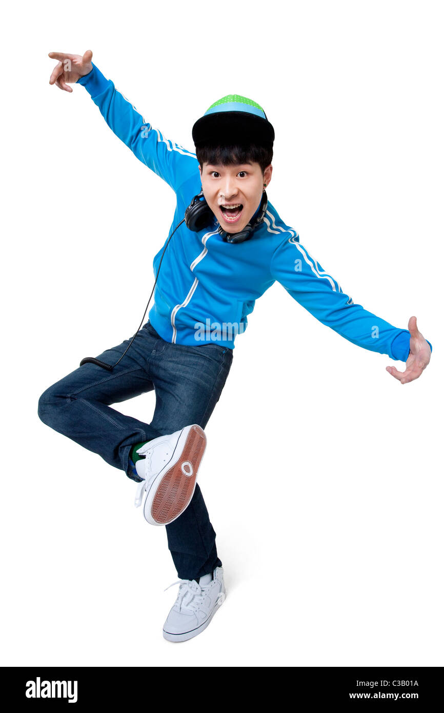 Portrait of a man breakdancing Stock Photo - Alamy