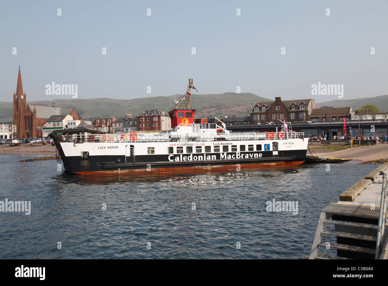Calmac Ferry MV Loch Riddon from the Island of Great Cumbrae arriving ...