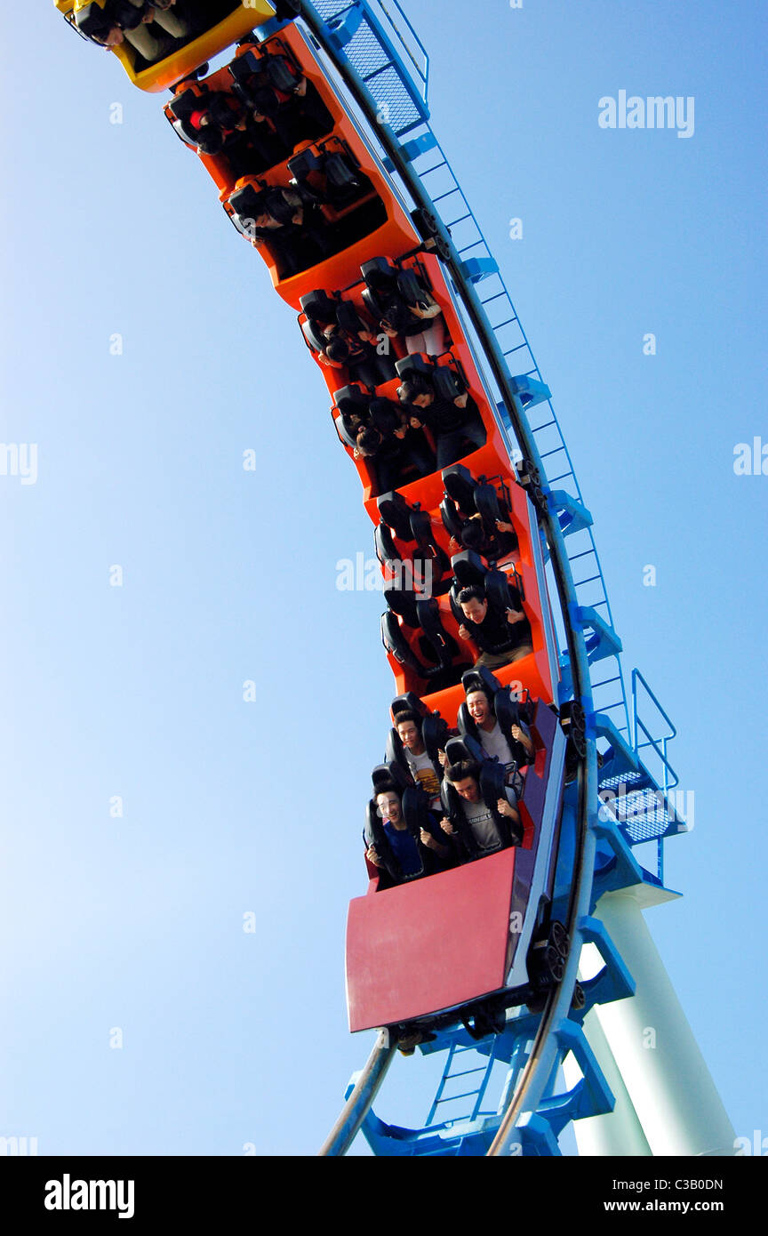 Dragon roller coaster ride hi-res stock photography and images - Alamy