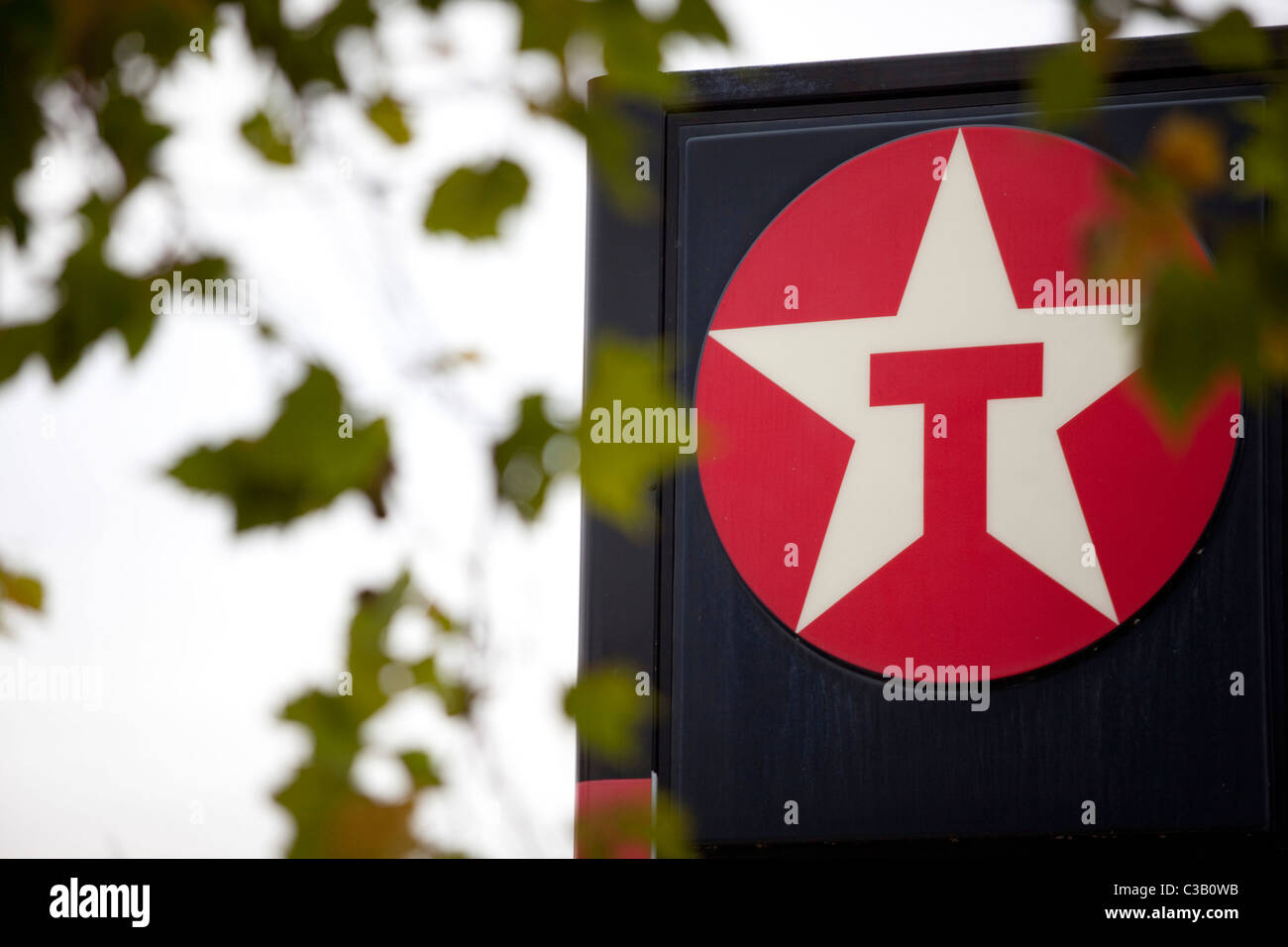 Texco garage sign Stock Photo - Alamy