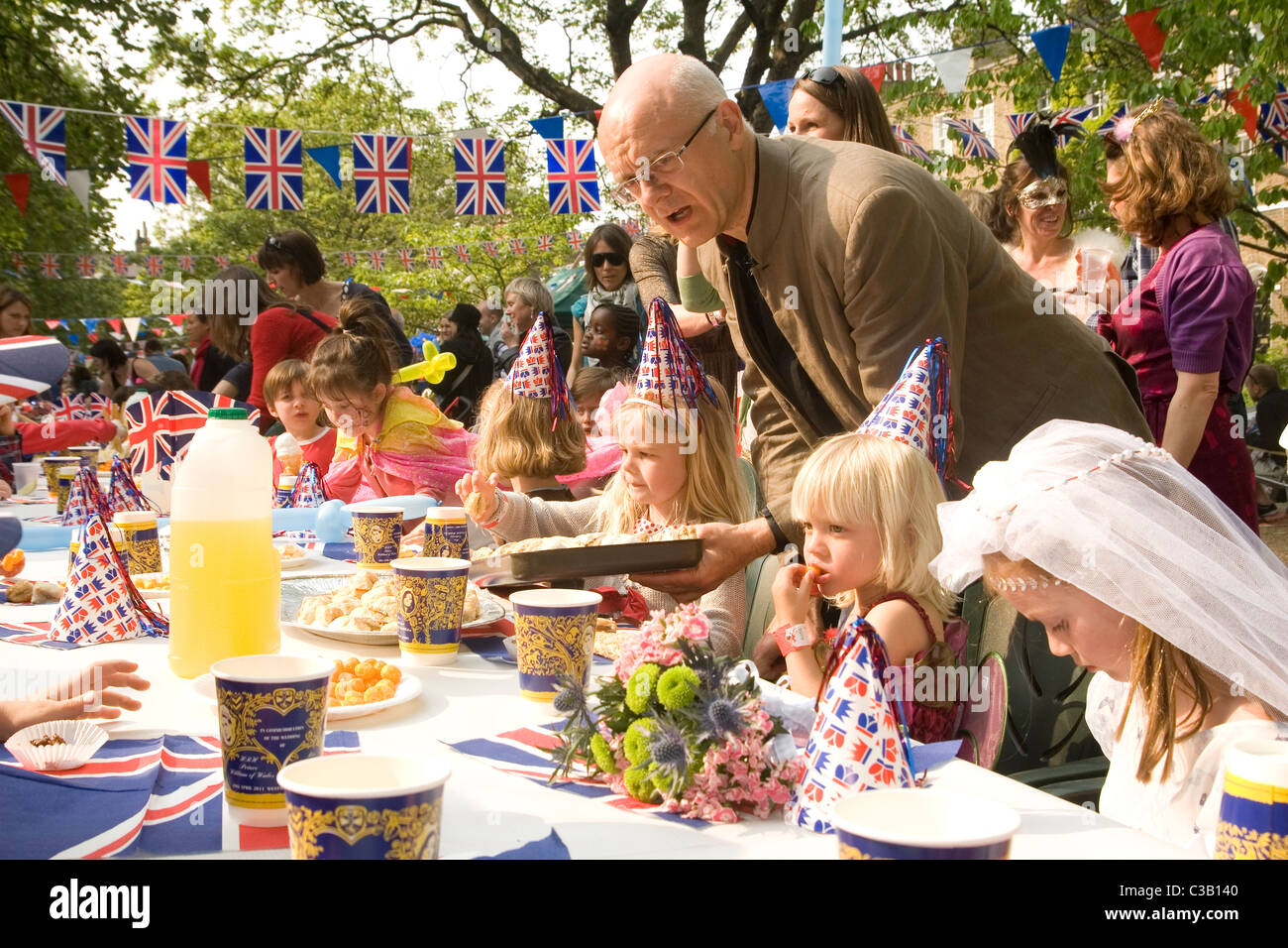 Royal Wedding Street Party in London Stock Photo - Alamy