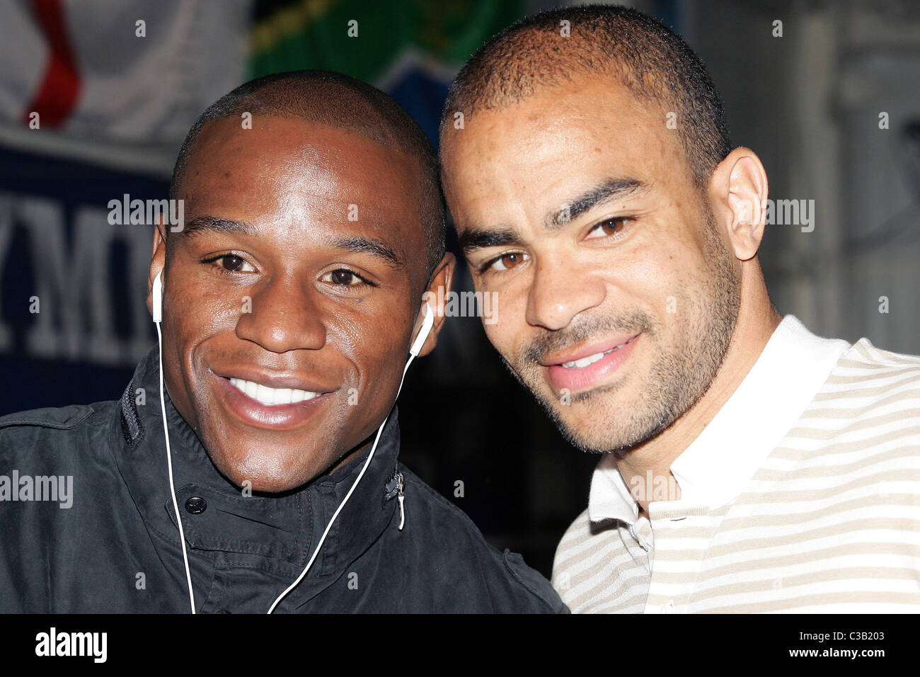 Flolyd Mayweather and Kieron Dyer Floyd Mayweather attends a press day ...