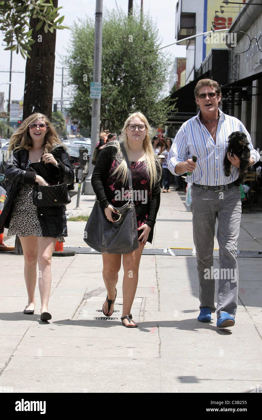 David Hasselhoff and his daughters Hayley Hasselhoff and Taylor-Ann ...