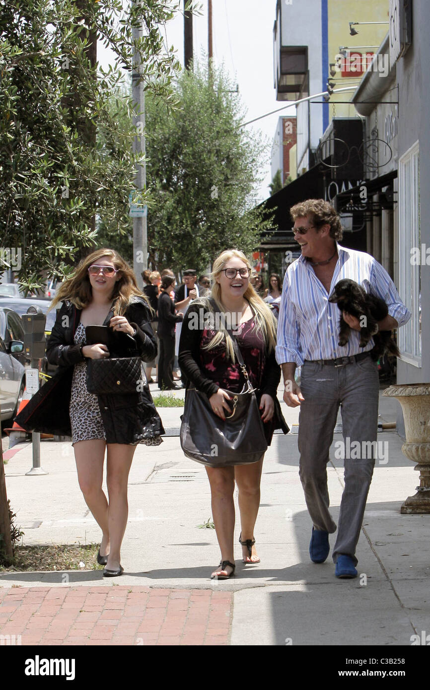 David Hasselhoff and his daughters Hayley Hasselhoff and Taylor-Ann ...