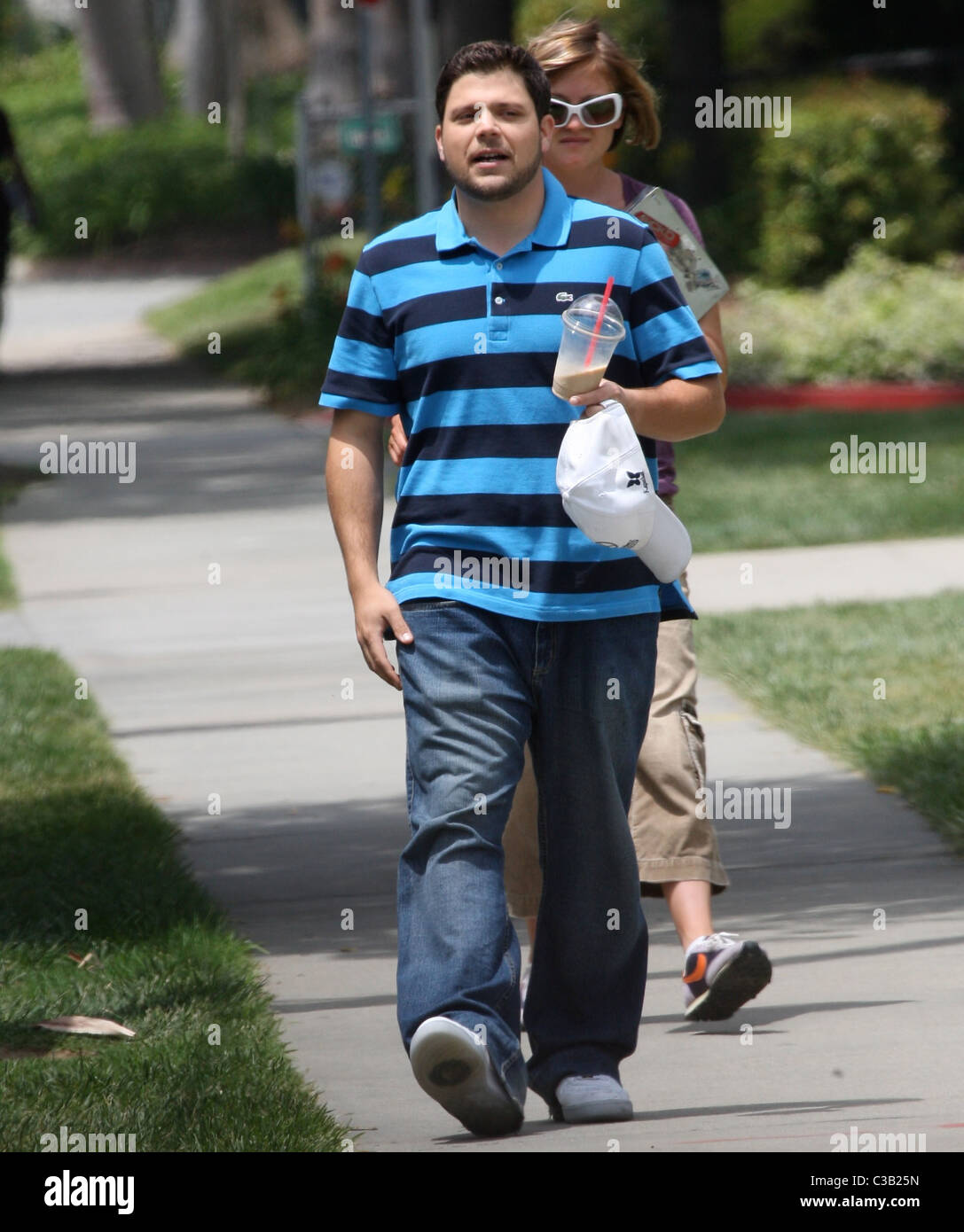 Jerry Ferrara The cast of 'Entourage' filming a scene in Pasadena Los ...
