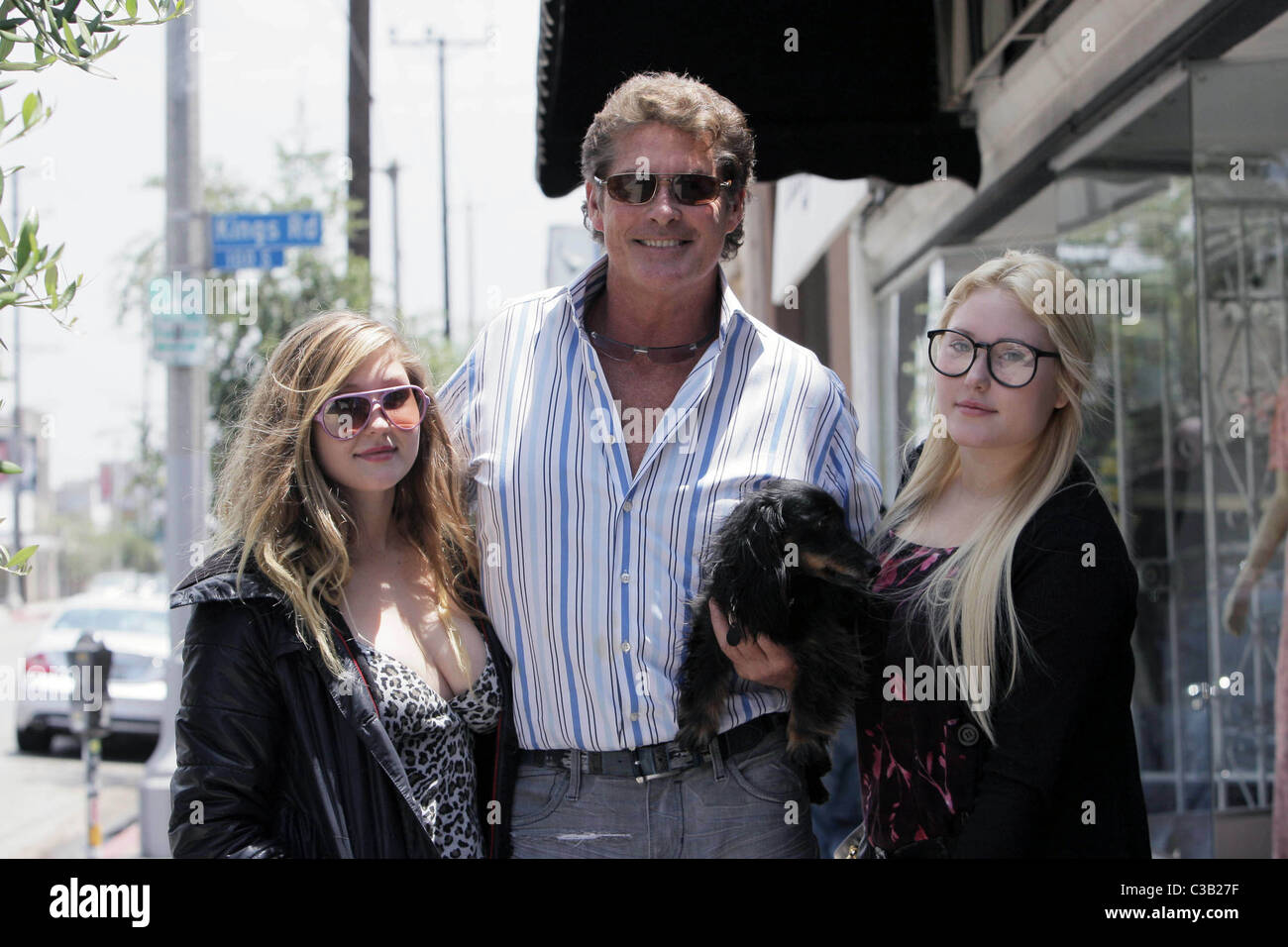 David Hasselhoff and his daughters Taylor-Ann Hasselhoff and Hayley ...