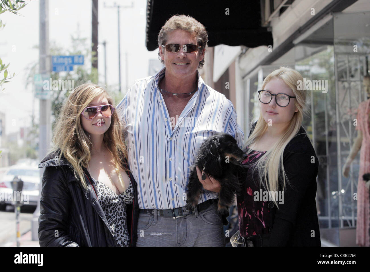 David Hasselhoff and his daughters Taylor-Ann Hasselhoff and Hayley ...