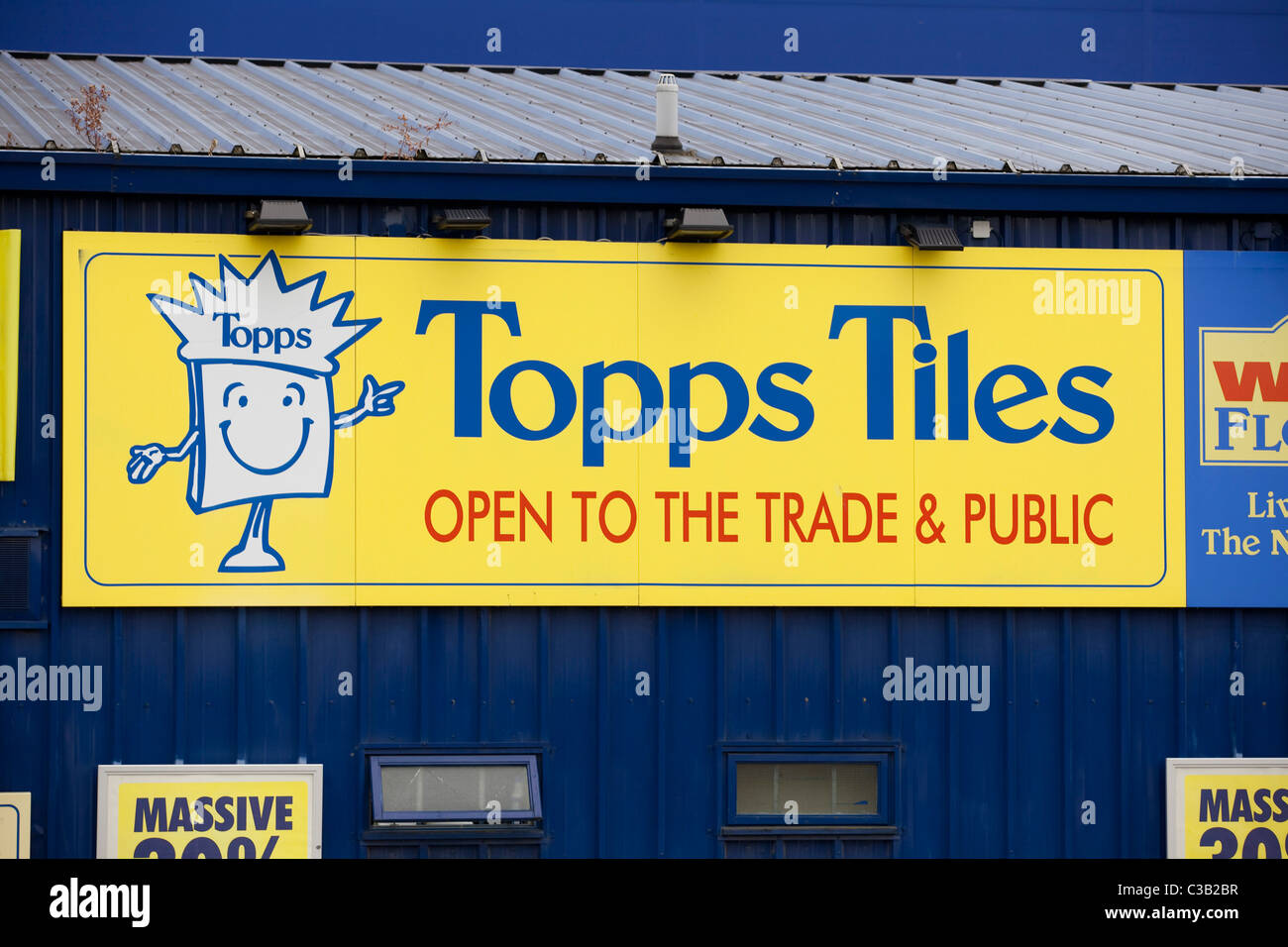 Illustrative image of a Topps Tiles store Stock Photo - Alamy