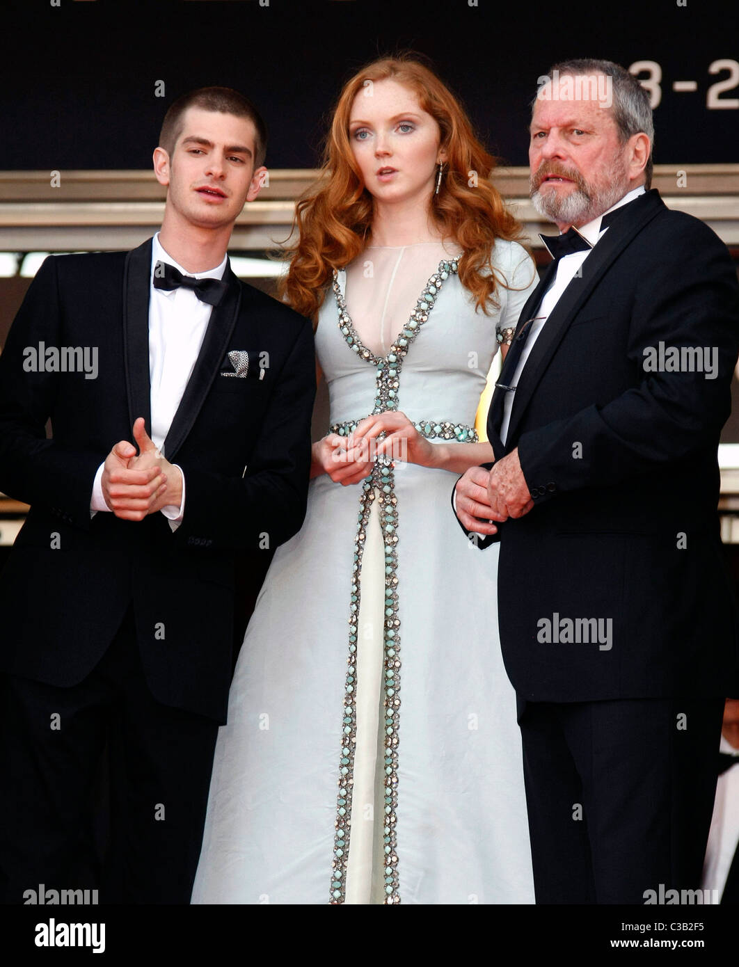 Andrew Garfield, Lily Cole and Terry Gilliam 2009 Cannes International ...