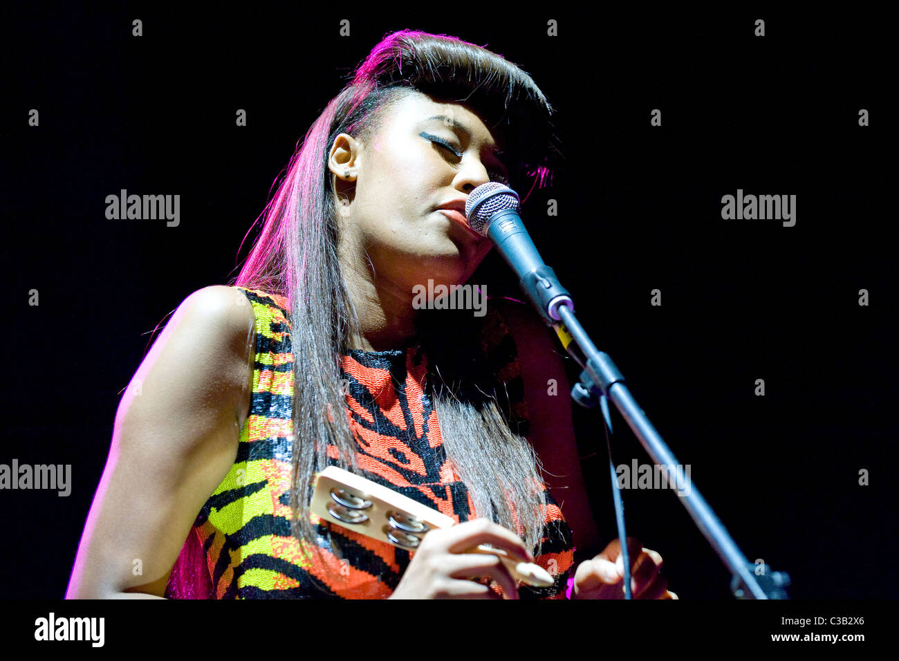 VV Brown opening for the Ting Tings at Brixton Academy London, England ...