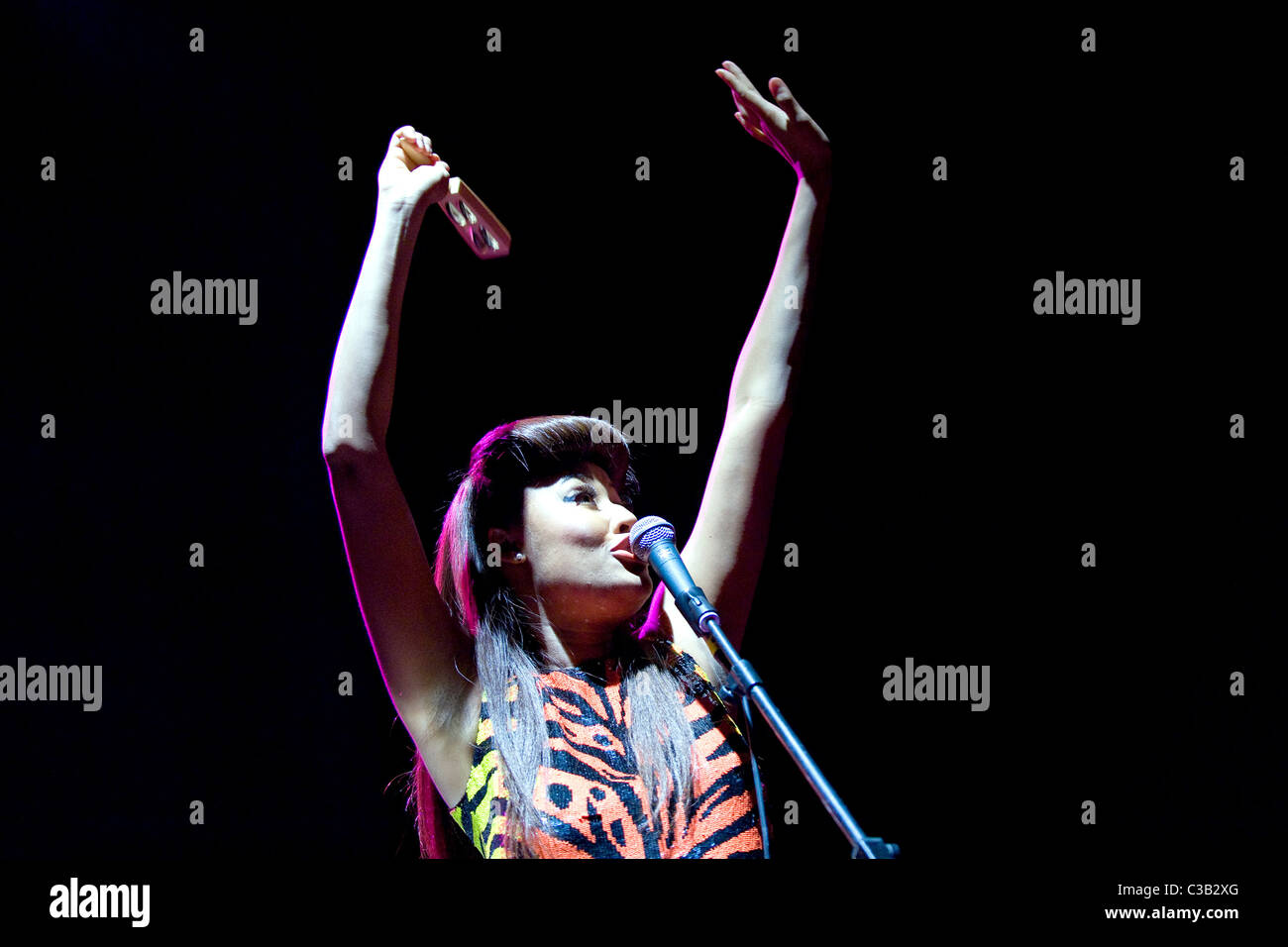 VV Brown opening for the Ting Tings at Brixton Academy London, England ...
