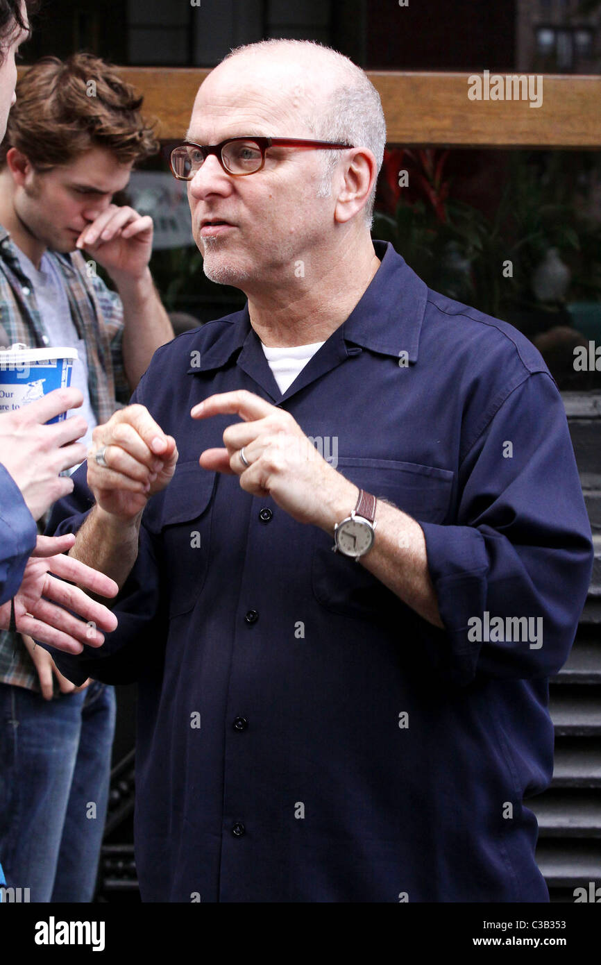 Director Allen Coulter on the set of 'Remember Me' filming on location ...