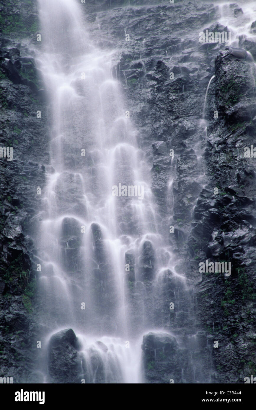 Hawaii, Maui, The Valley Island, Kipahulu, Waikamoi Waterfall Stock ...