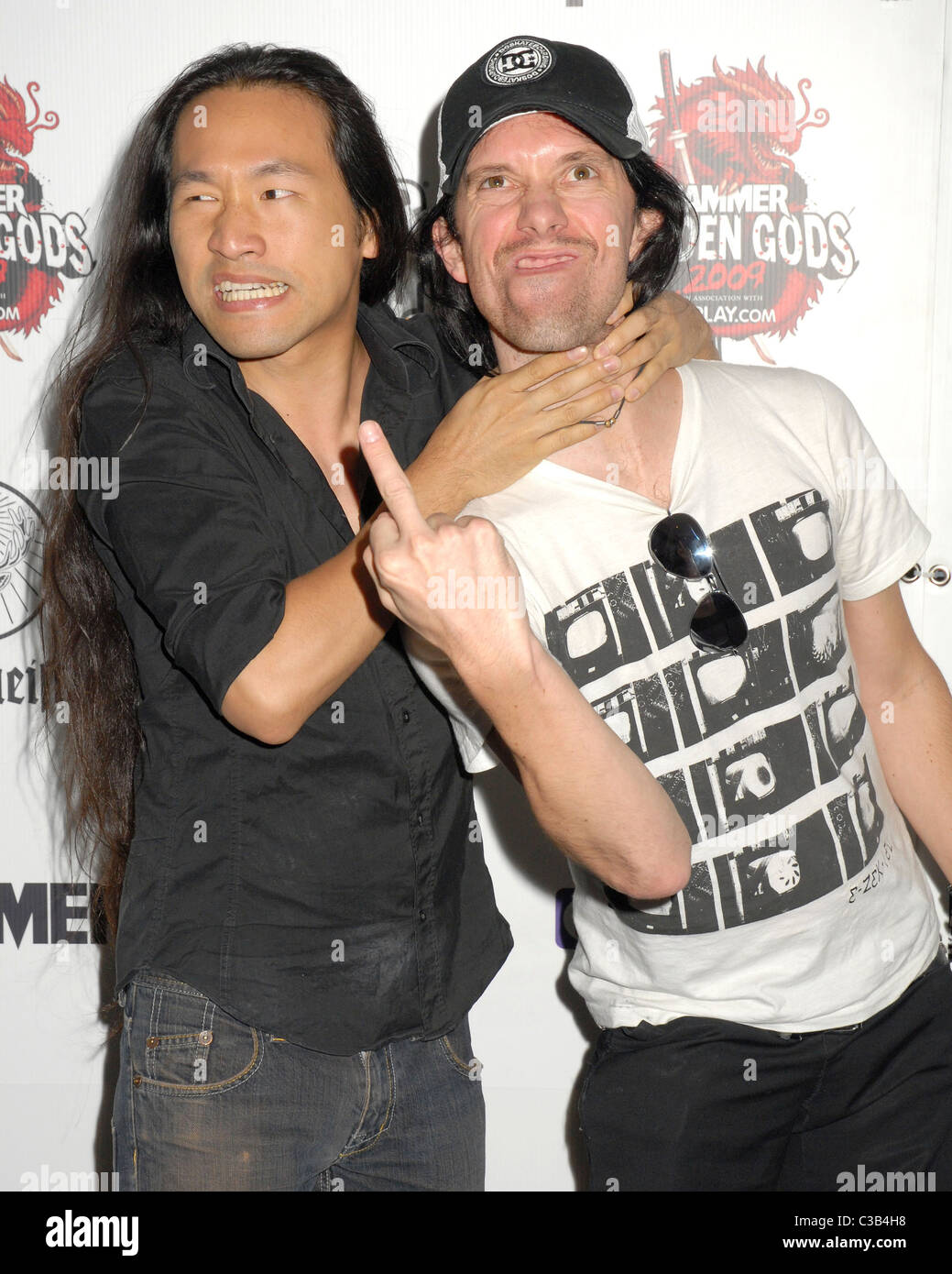 Herman Li and Sam Totman of Dragonforce Metal Hammer Golden Gods Awards ...