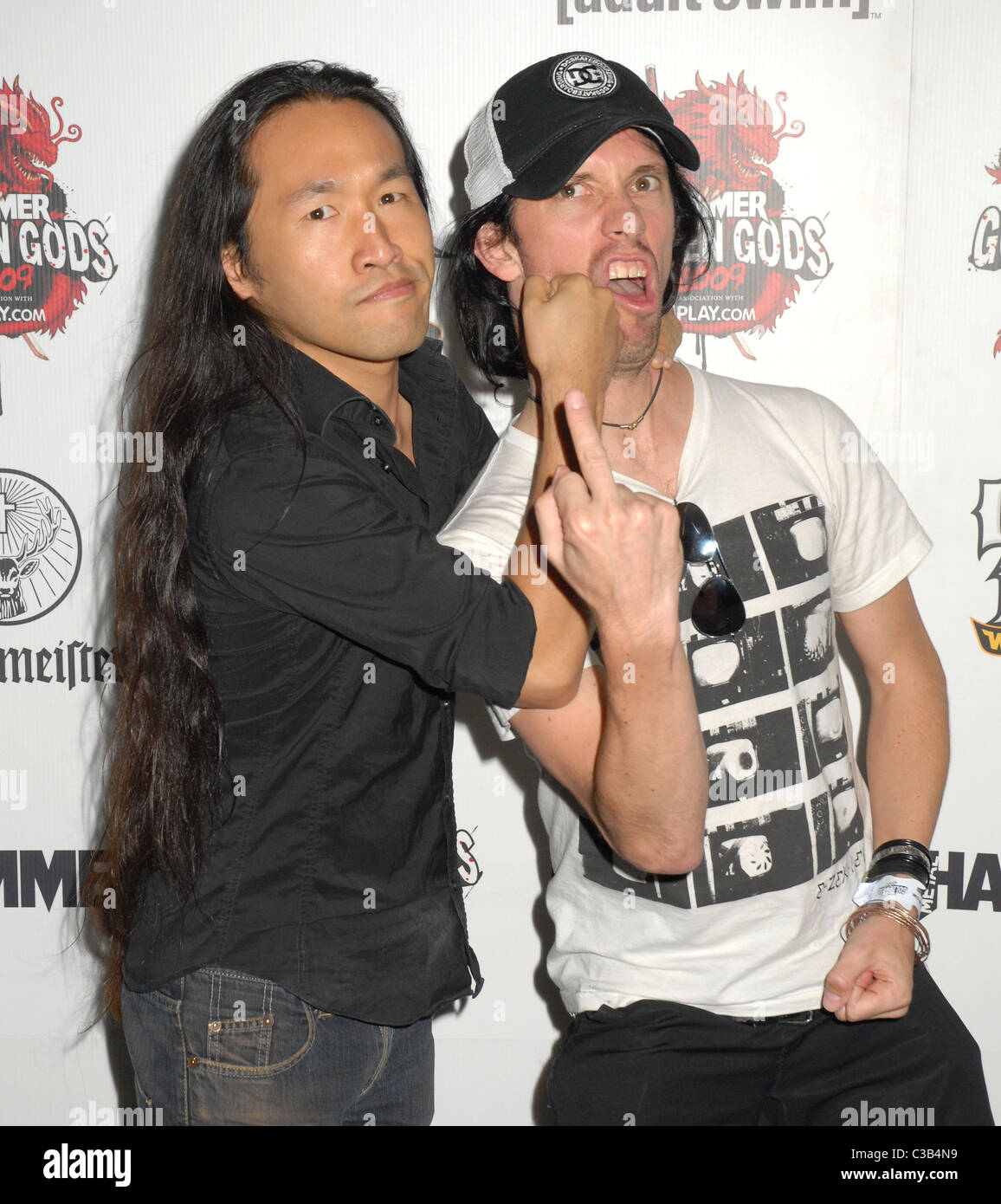 Herman Li and Sam Totman of Dragonforce Metal Hammer Golden Gods Awards ...