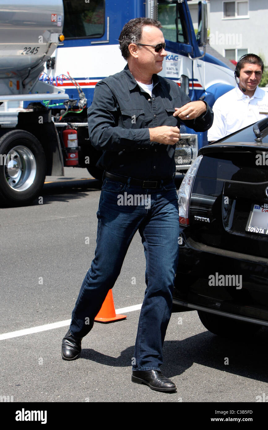 Tom Hanks seen outside the Memorial Day Beach Party Malibu, California ...
