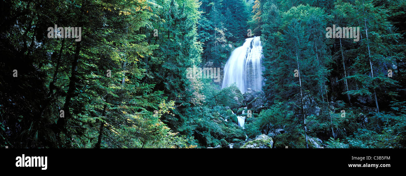France, Isere, Cirque of Saint Meme and its waterfalls in the ...