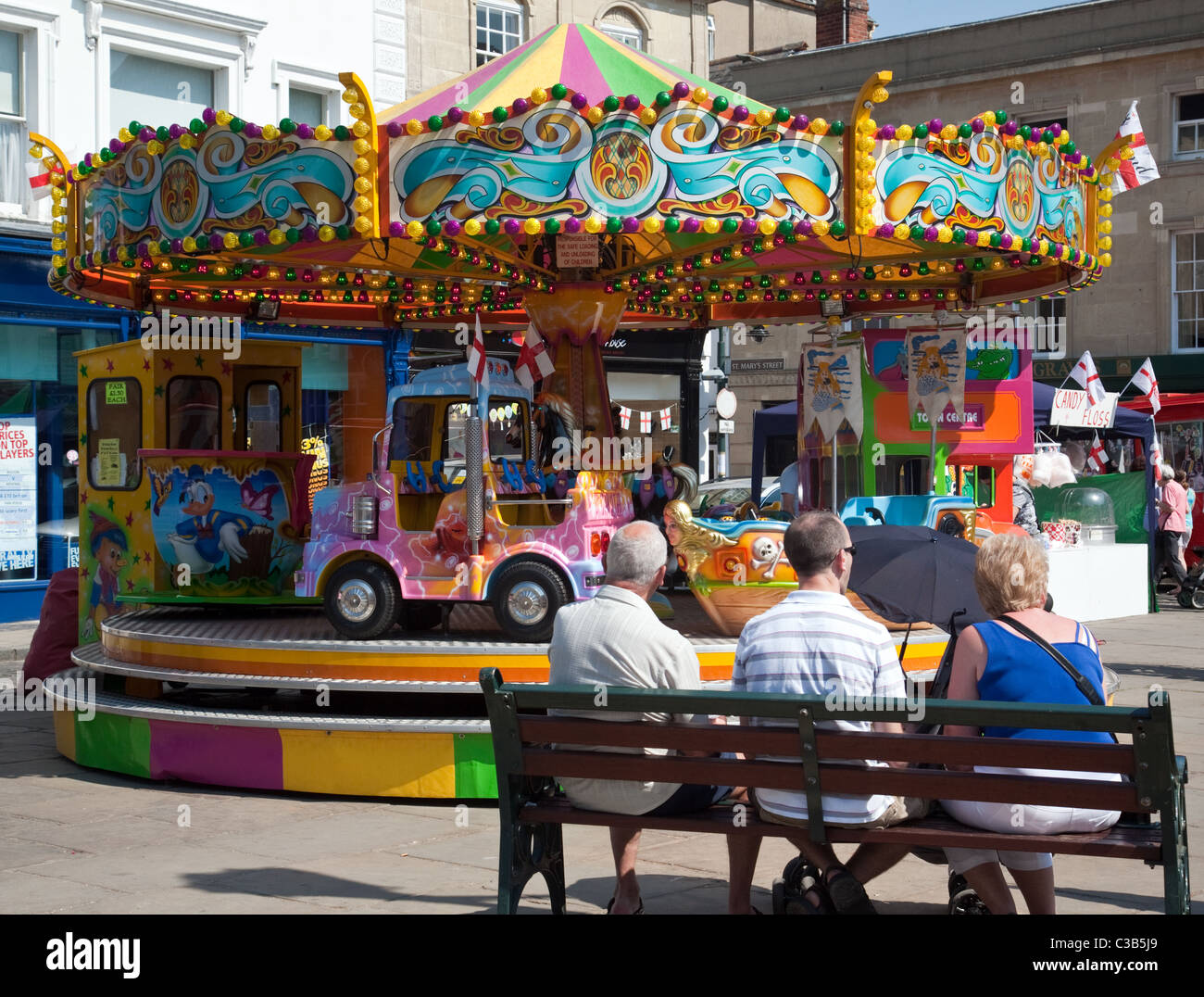 Merry go round fair hi-res stock photography and images - Alamy