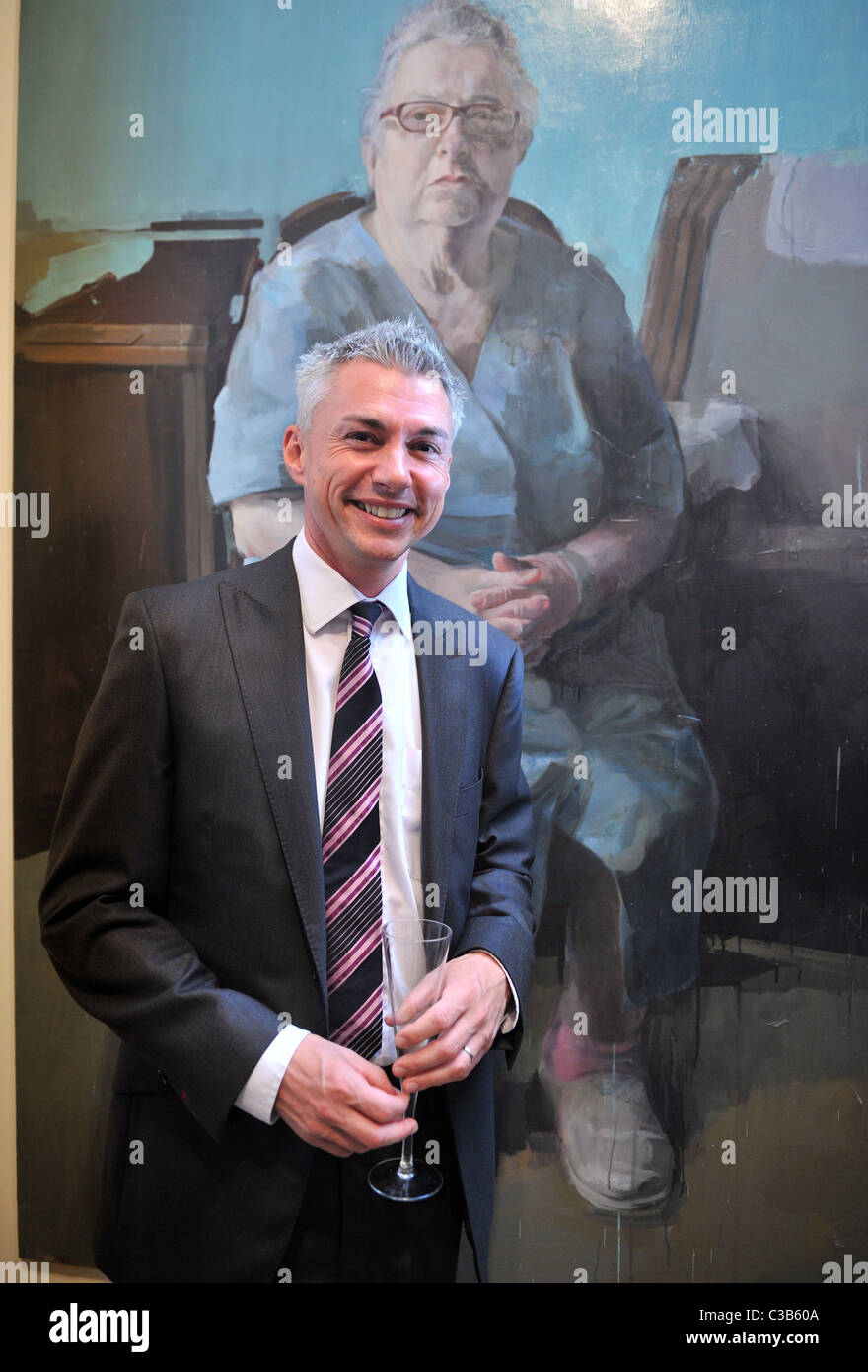 Jonathan Edwards BP Portrait Prize winner announcement held at the ...