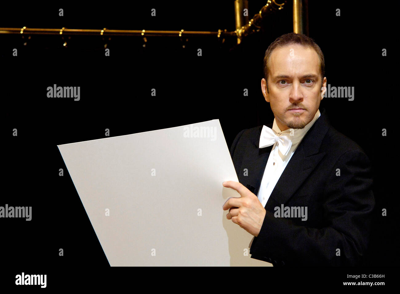 Derren Brown attends a photocall for his show 'Enigma' at the Adelphi ...
