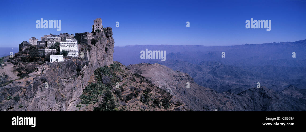 Yemen, the Djebel Haraz, the village of Kahel Stock Photo - Alamy