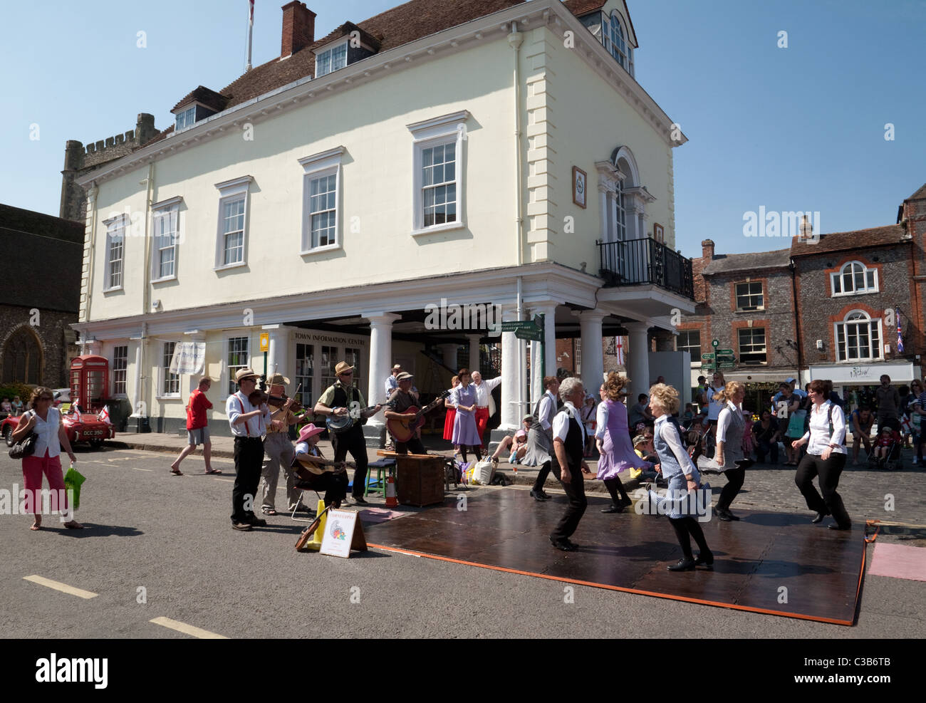 tap dancers at wallingford town fair, Oxfordshire UK Stock Photo - Alamy