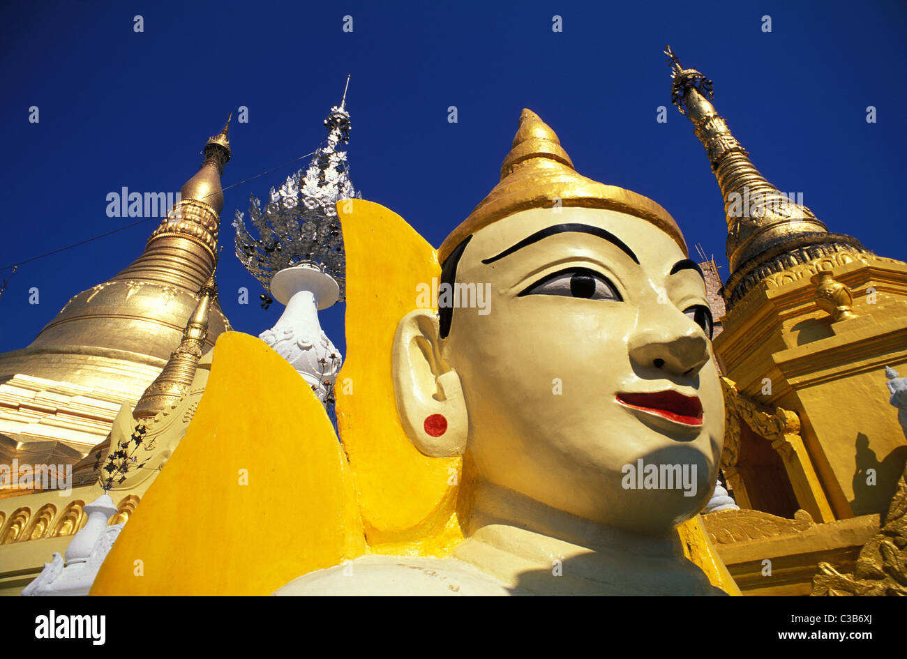 Myanmar (Burma), Yangon Division, Yangon (Rangoon), Shwedagon pagoda ...
