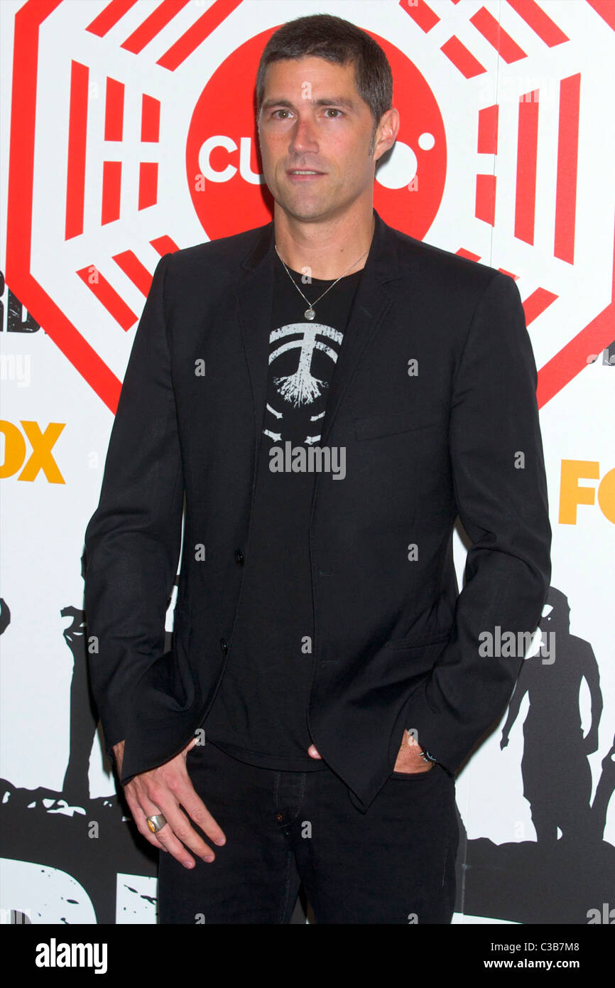 Mathew Fox attends a photocall for the television series 'Lost', held ...