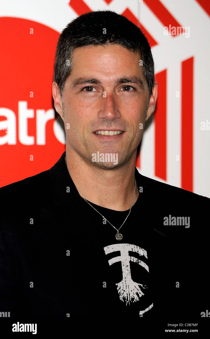 Mathew Fox attends a photocall for the television series 'Lost', held ...