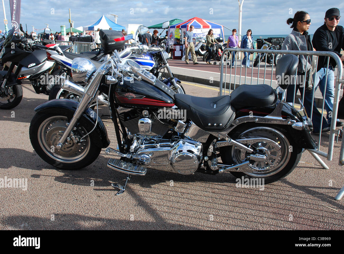 Harley davidson fat boy hi-res stock photography and images - Alamy